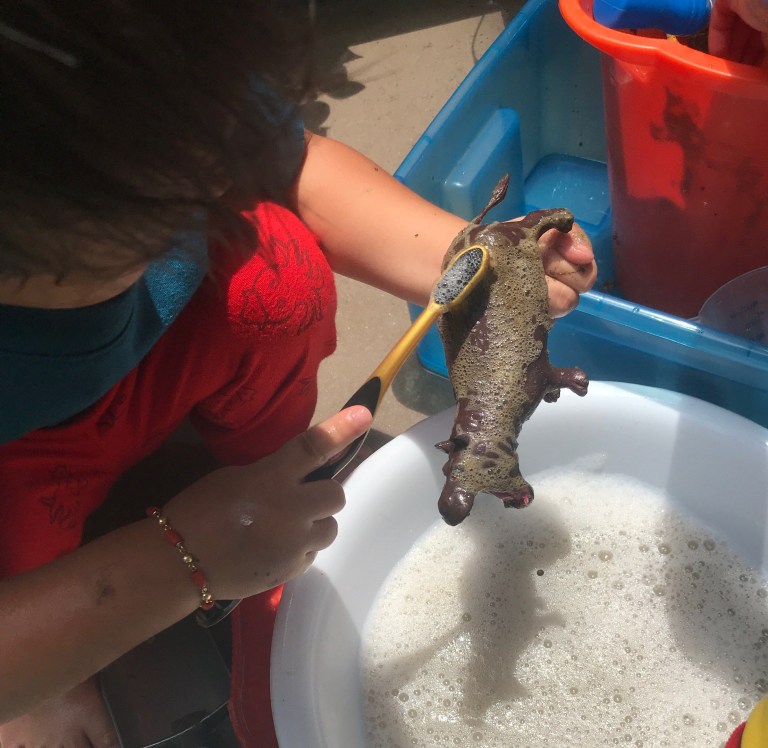 Sensory Play: Making Muddy Animals – Domestic Goddess Tonni